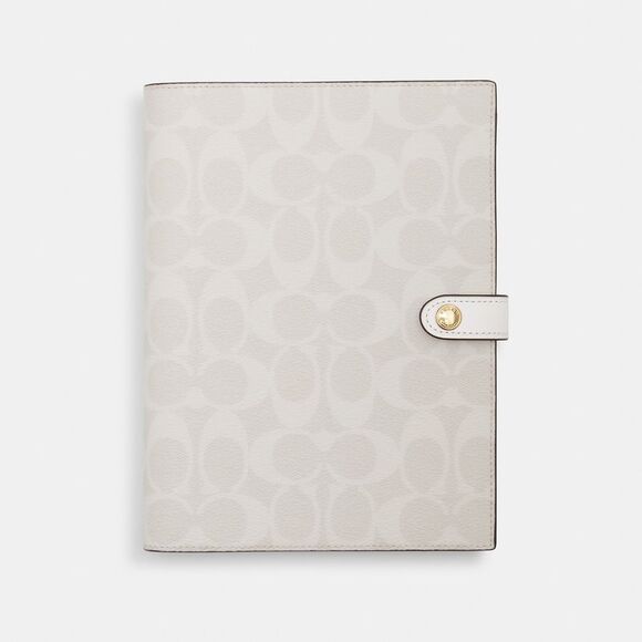 Coach | Accessories | Nwt Coach Outlet Notebook In Signature Canvas ...